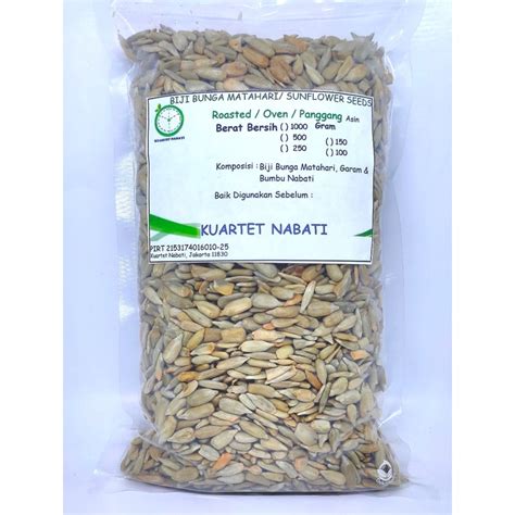 Jual 1000gr Roasted Sunflower Seeds Biji Bunga Matahari Kupas Oven
