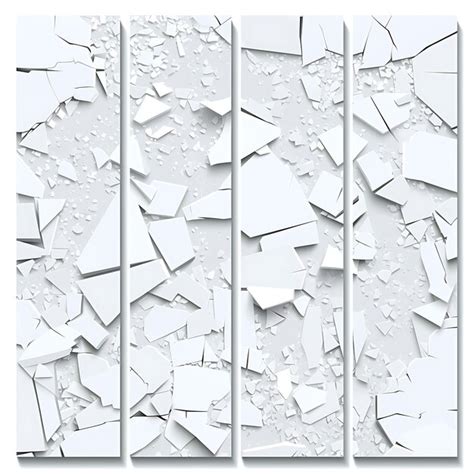 Premium Photo Design Of Fragmented Fragmented Screen Murals With