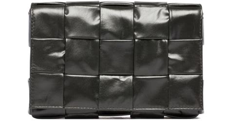 Bottega Veneta Small Cassette Clamshell Crossbody Bag In Black For Men