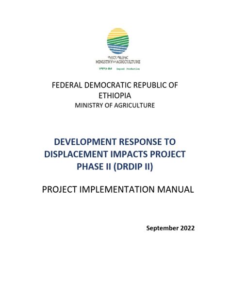Drdip Ii Pim Final Updated As Of Oct 06 2022 Pdf Procurement