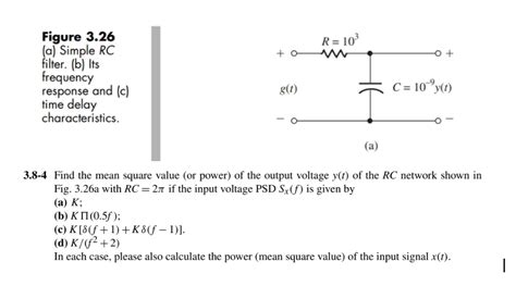 Solved R O Figure A Simple Rc Filter B Its Chegg
