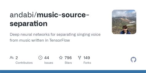 Github Andabimusic Source Separation Deep Neural Networks For