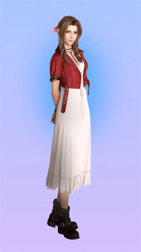 Aerith Gainsborough Ff7 Remake 4k 3 2103 Wallpaper Iphone Phone