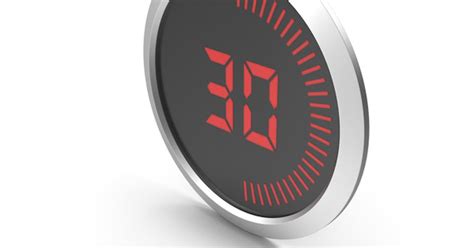 Red Digital Timer Progress Bar 30 Symbol 3d Incl Round And Red Envato