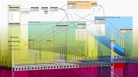 adding grout tubes to precast walls using dynamo
