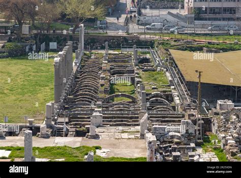 A Picture Of The Basilica Of The Smyrna Agora Ancient City In Izmir