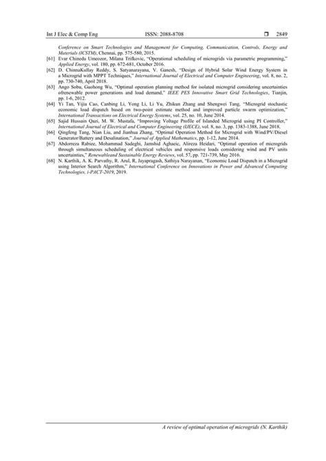A Review Of Optimal Operation Of Microgrids Pdf Free Download