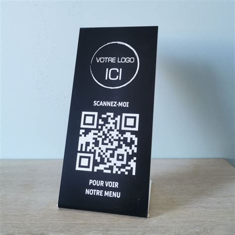 Support Qr Code Avec Logo Pour Scanner Menu Sans Contact PrimoLaser