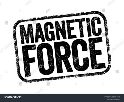 Magnetic Force Attraction Repulsion That Arises Stock Vector Royalty Free 2506761643