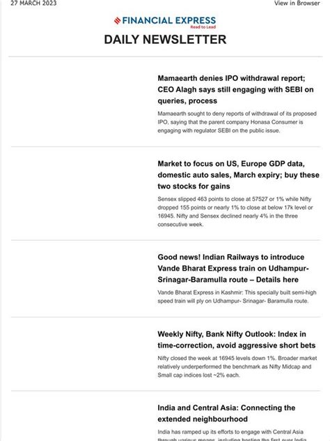 Financial Express Mamaearth Denies Ipo Withdrawal Report Ceo Alagh