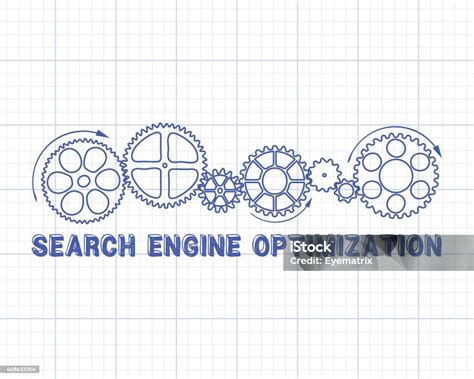 Kertas Grafik Pengoptimalan Mesin Pencari Ilustrasi Stok Unduh Gambar