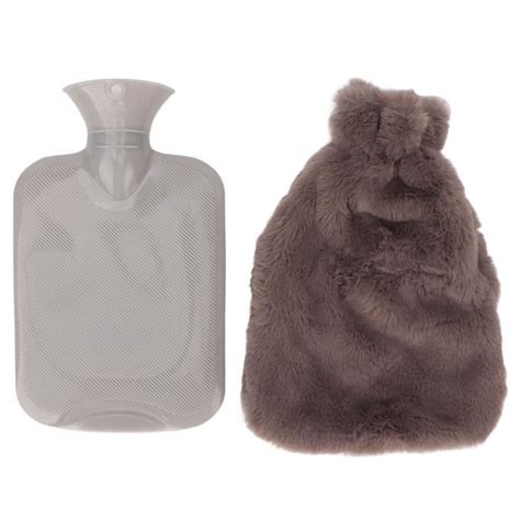 Drfeify Sac à eau chaude 1000ml Bouillotte Transparente PVC Mignon