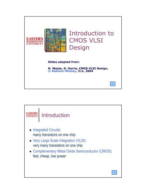 Introduction To Cmos Vlsi Design
