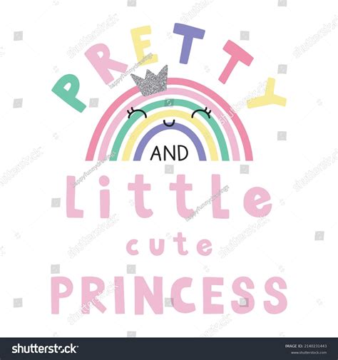 Cute Cartoon Rainbow Vector Illustration Stock Vector Royalty Free