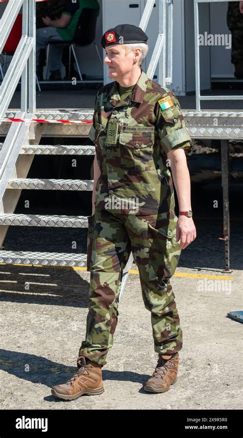 Irish Army During A Show For The Public Limerick Ireland 05 05 2024
