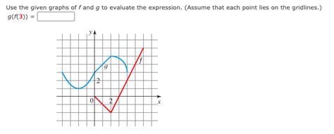 solved use the given graphs off and g to evaluate the