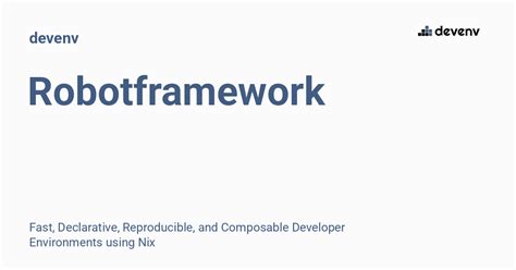 Robotframework Devenv