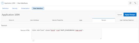 Add Favicon In Oracle Apex 18 2 Application