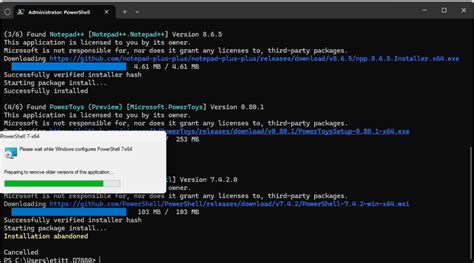 powershell install goes cancelled to abandoned ed tittel