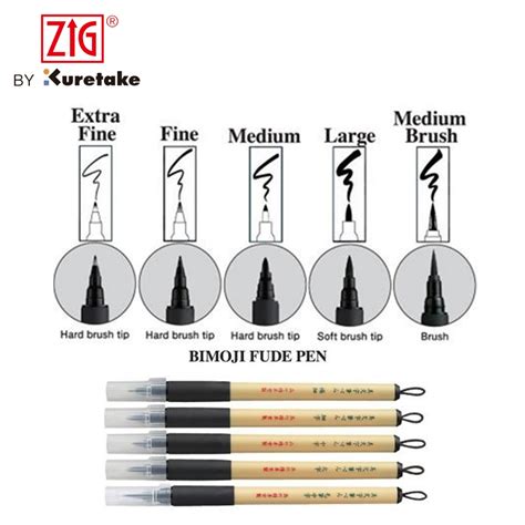 Jual Zig Kuretake Bimoji Fude Pen Black Series Shopee Indonesia