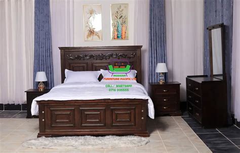 King Size Mahogany Bed Modern Furniture Pacific