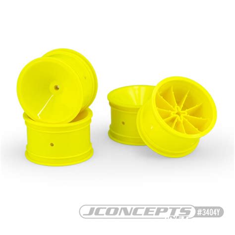 Mono Rc10 Rc10b2 Rc10b3 2 2 Rear Wheel Yellow 4pc Ebay