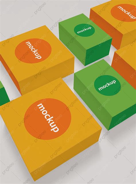 오리지널 모델 배열 박스 템플릿 Psd 다운로드 디자인 자료 다운로드