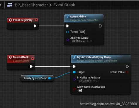 Ue4 技能系统gas插件的使用 02 Meleeattackability 近战攻击技ue4 Cooldown Csdn博客