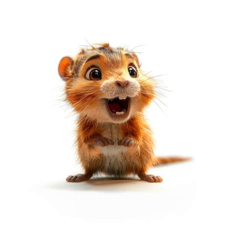 Premium Photo Surprised Small Rodent Captured On Camera
