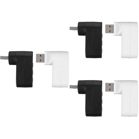 6 Pcs Usb Hub Adapter Ethernet Hubs Computer Cable White Abs