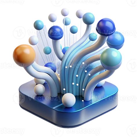 Dramatic Traditional Abstract Data Flow Visualization Premium Png