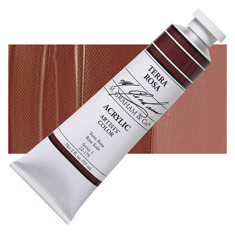 M. Graham Artists' Acrylics - Terra Rosa, 2 oz tube | BLICK Art Materials
