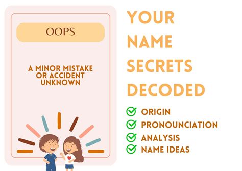 Oops Name Meaning And Pronunciation