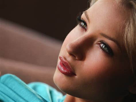 Blonde Face Eyes Thoughtfulness Beauty Photo Hd Wallpaper Preview