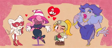 Mario Vivian Paper Mario Goombella Ms Mowz And 1 More Mario And
