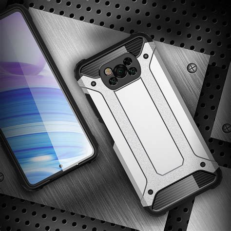 Xiaomi Poco X3 X3 Pro Hoesje Shock Proof Hybride Back Cover Blauw