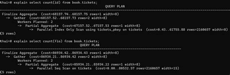 Ответ на сount 1 или count в postgresql Блог по архитектуре и