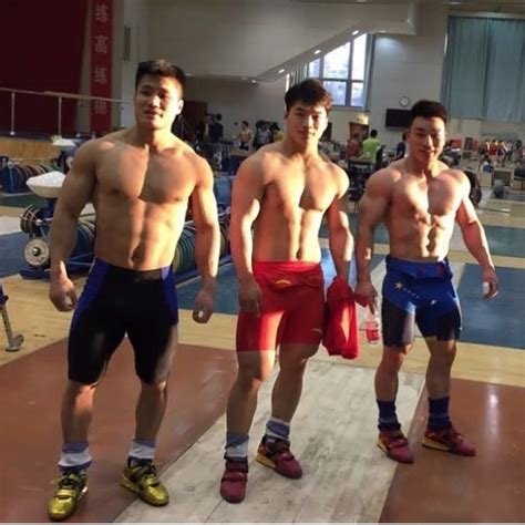 Olympic Lifters Liao Hui Tian Tao And Lu Xiaojun Rladyboners