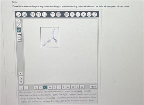Solved SO3 Draw The Molecule By Placing Atoms On The Grid Chegg