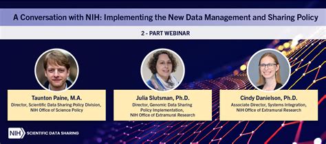 NIH Data Management And Sharing Policy Webinar Series Midwest Matters