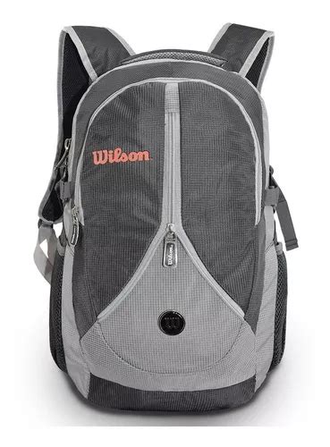 Mochila Impermeável Wilson® Com Suporte Para Laptop De Até 17 Polegadas Cor Cinza Mercadolivre