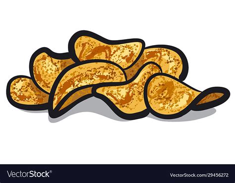 Potato Chips Royalty Free Vector Image VectorStock
