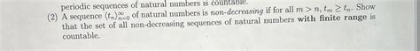 Periodic Sequences Of Natural Numbers Is