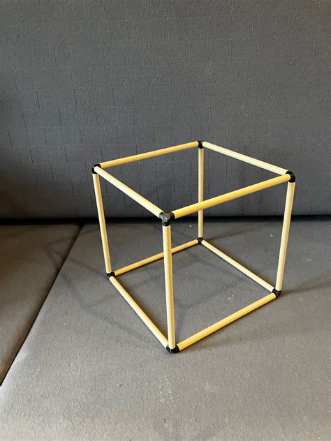 Make A Cube With Straws Platonic Solid Hexahedron By Kano Editions