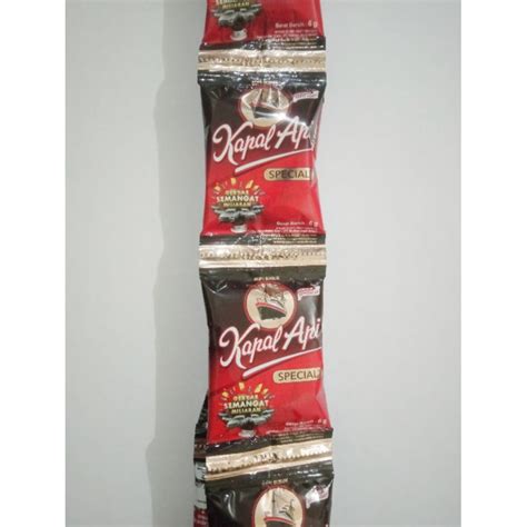 Jual Kopi Kapal Api Bubuk Special Tanpa Gula Kemasan Mini Gr Per Renceng Isi Sachet
