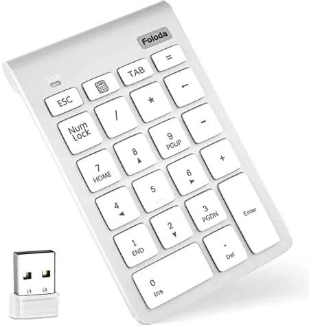 خرید و قیمت Foloda Wireless Number Pad Portable 2 4Ghz USB 10 Keys