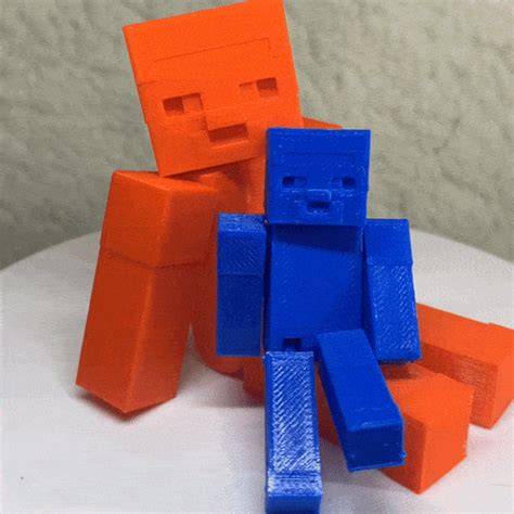 Minecraft Steve Statue Template