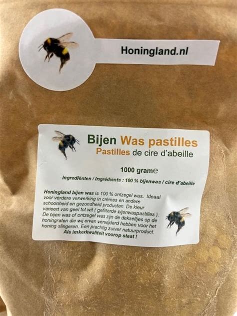 Honingland 100 Zuivere Bijenwas In Pastilles Cire D Abeille Beeswax Voor Bol