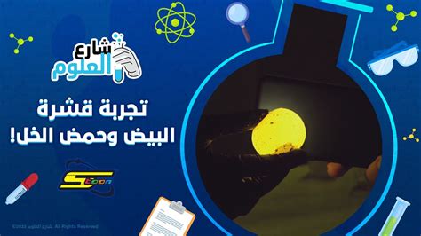 سبيستون شارع العلوم تجربة قشرة البيض وحمض الخل Youtube
