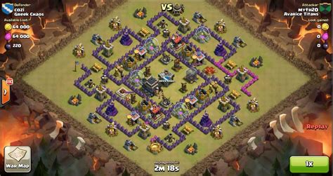 Clash Of Clans Th9 Vs Th9 Golem Wizard Witch And Pekka Gowiwipe Clan